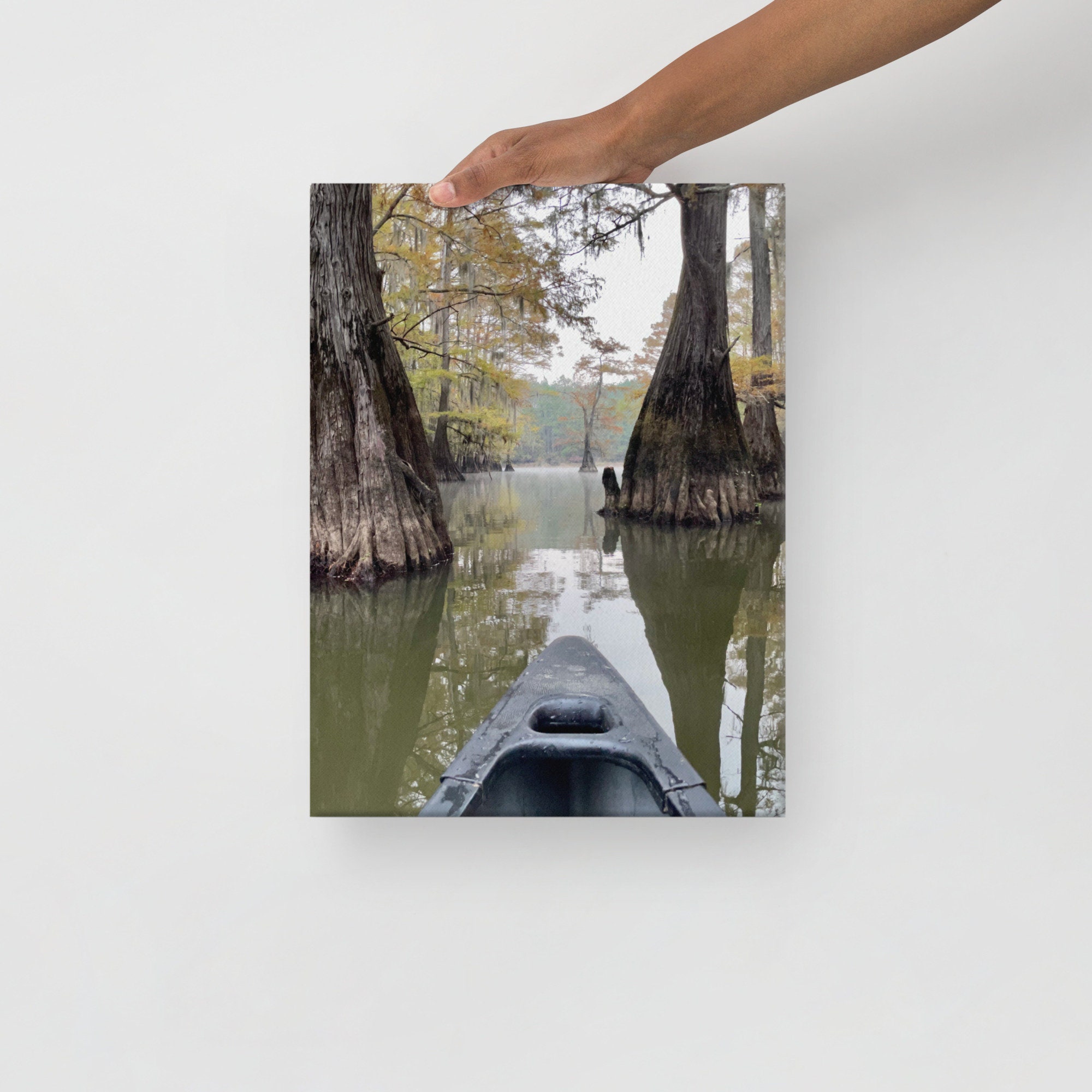 Fall Canoe on the Swamp. Cypress Tree Art. Woodsy Decor. Southland ...
