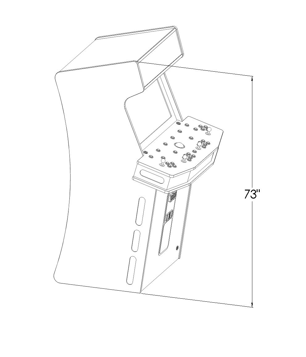4-player 32 Arcade Cabinet, Complete BOM, Instructions, and Cut Sheet ...