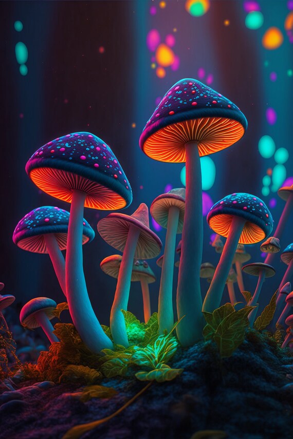 Colorful Shroom Art