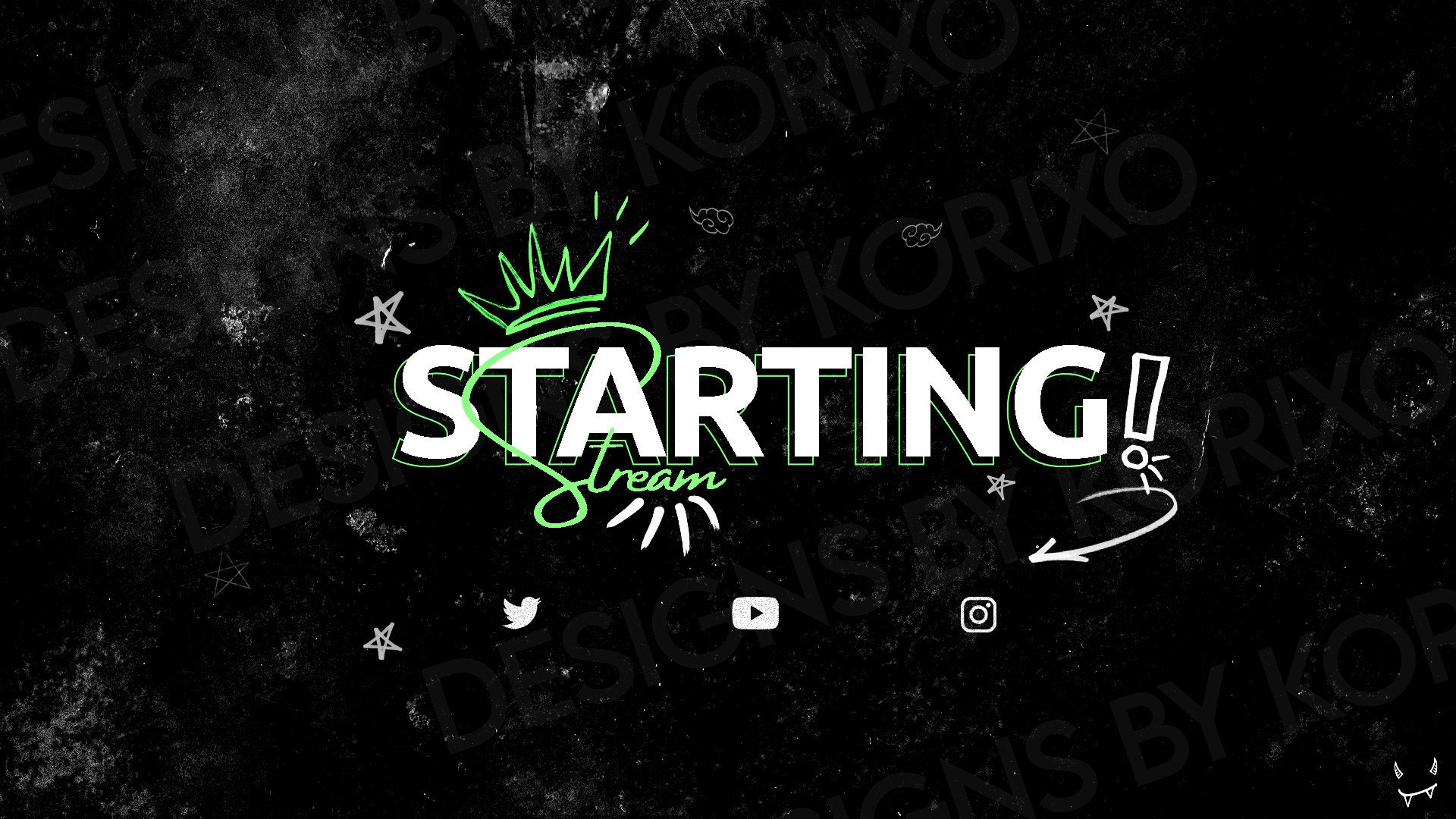 Static Pastel/grunge Stream Overlay Package green - Etsy