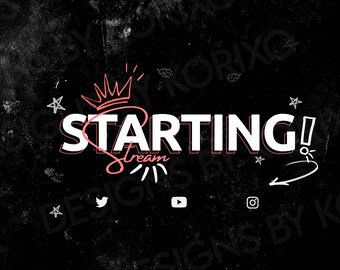 Stream Overlay - Static Red - Etsy UK