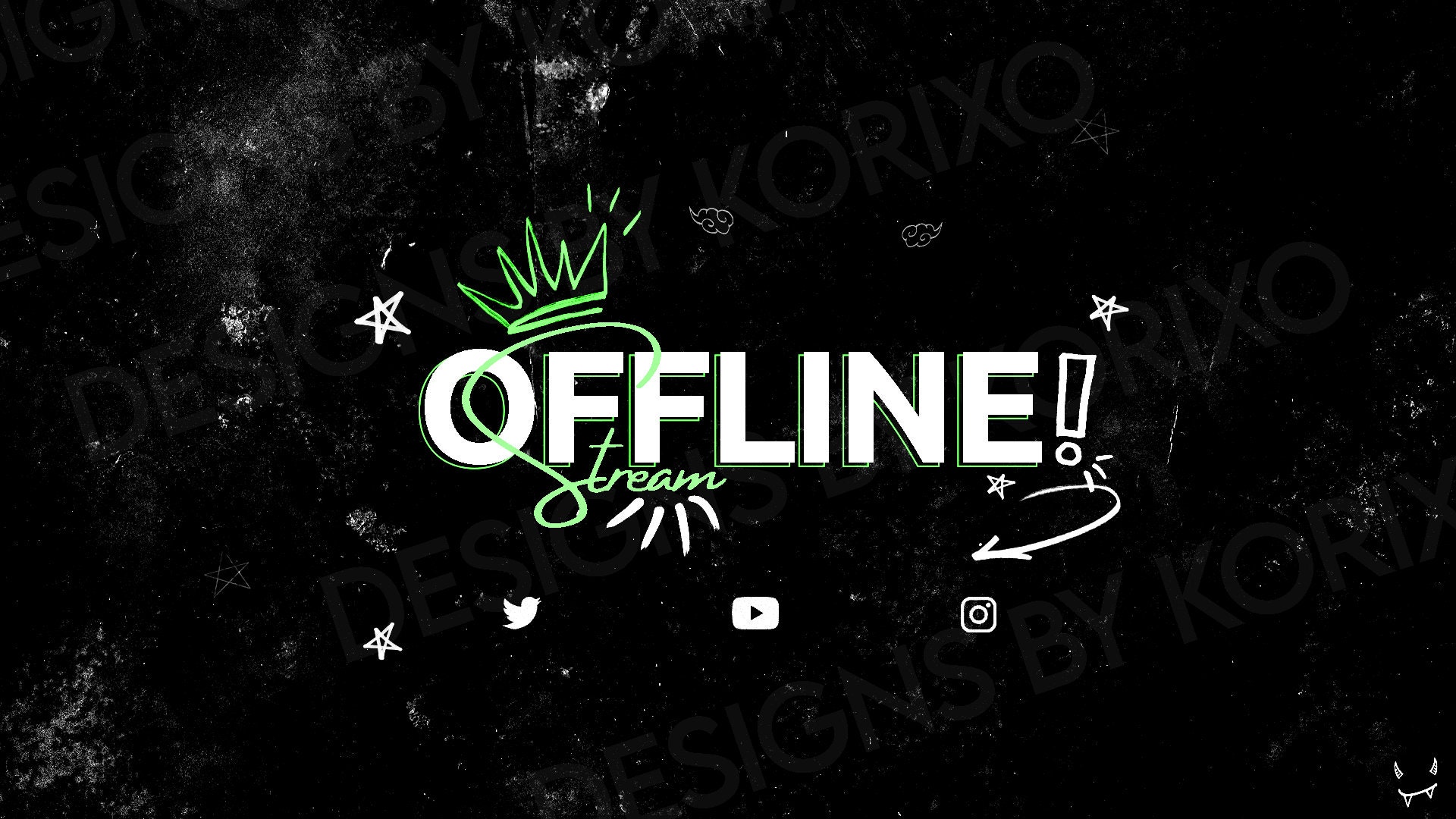 Static Pastel/grunge Stream Overlay Package green - Etsy