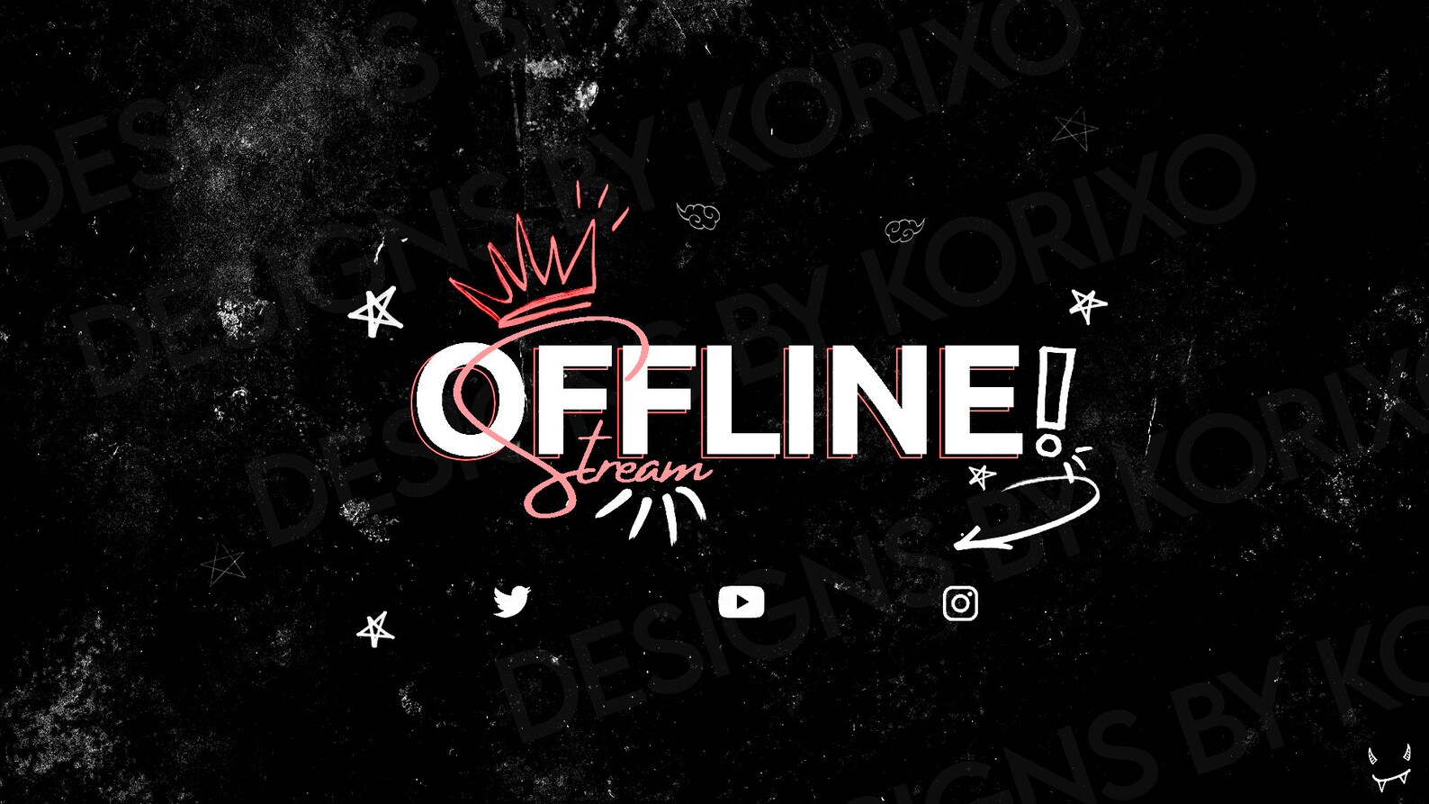Static Pastel/grunge Stream Overlay Package (red) - Etsy