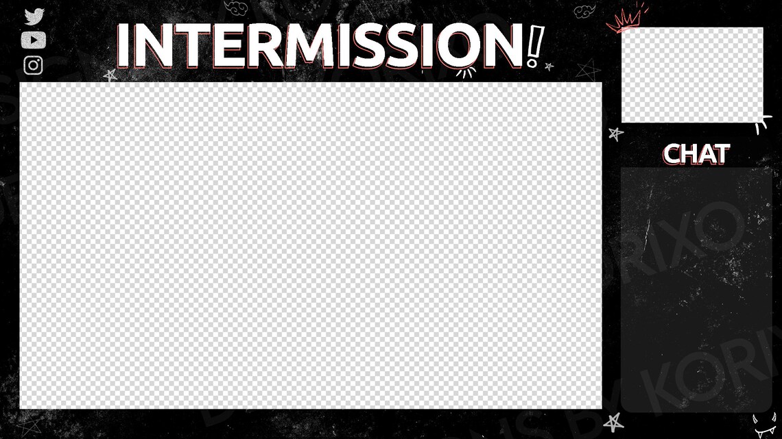Static Pastel/grunge Stream Overlay Package (red) - Etsy