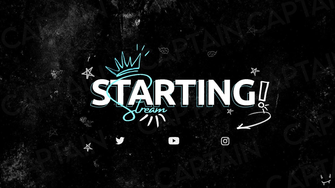 Static Pastel/grunge Stream Overlay Package (blue) - Etsy