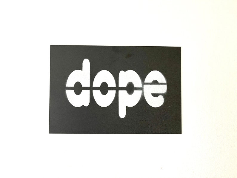 Graffiti DOPE Spray Paint on Plastic by Gonzo Artist - Etsy
