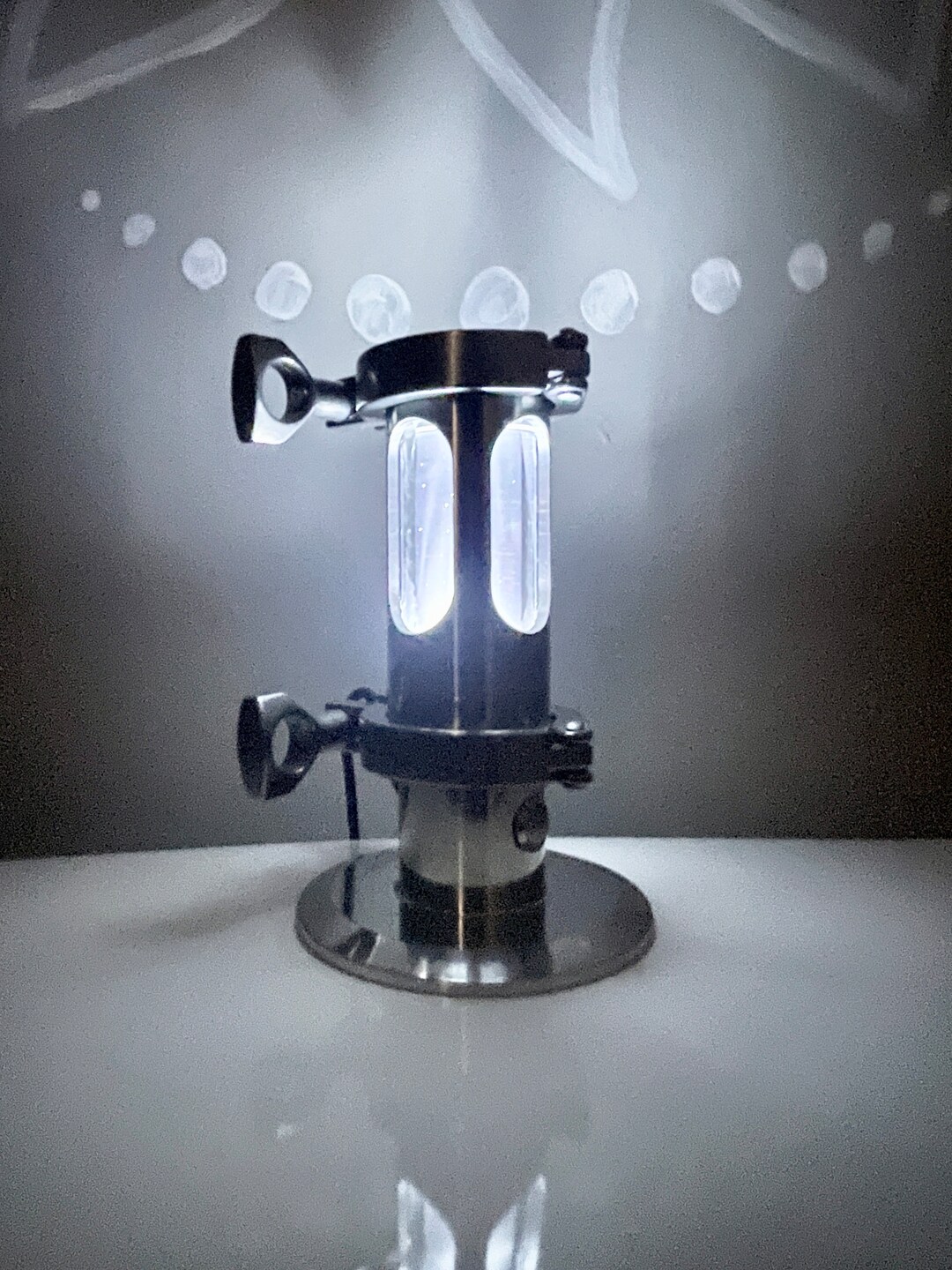 ILLUMINOX MICRO-GLO Glowing Led Stainless Steel Desk Light Futurepunk ...