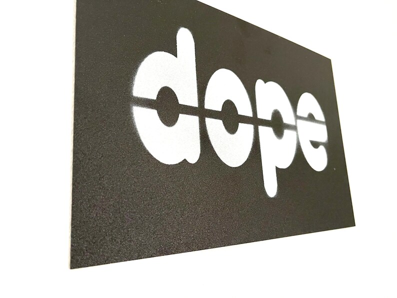 Graffiti DOPE Spray Paint on Plastic by Gonzo Artist - Etsy