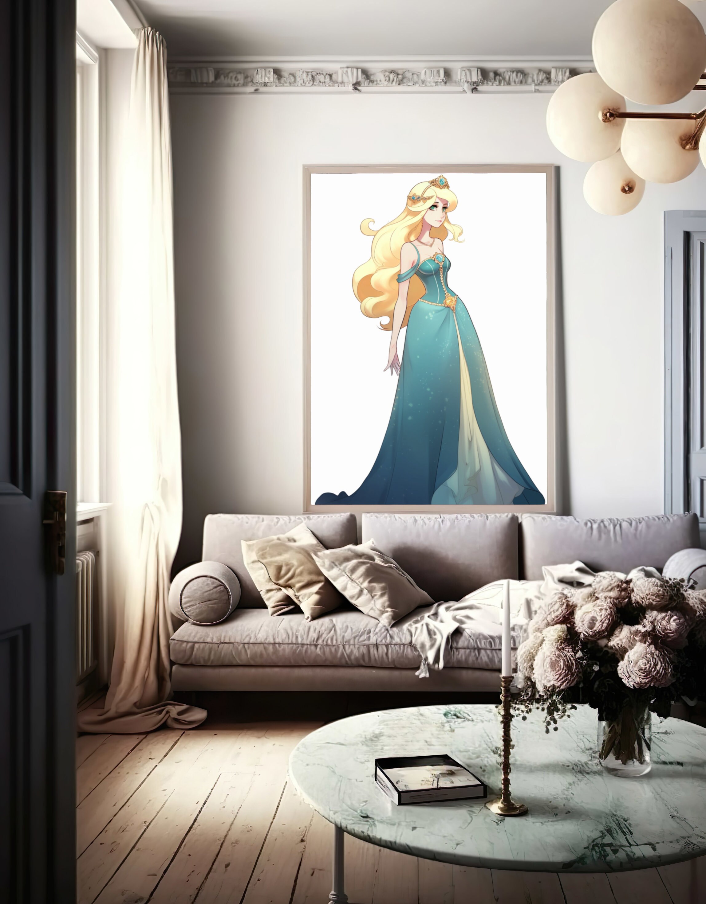 Rule the Kingdom With Our Princess Peach Digital Print From Super Mario ...