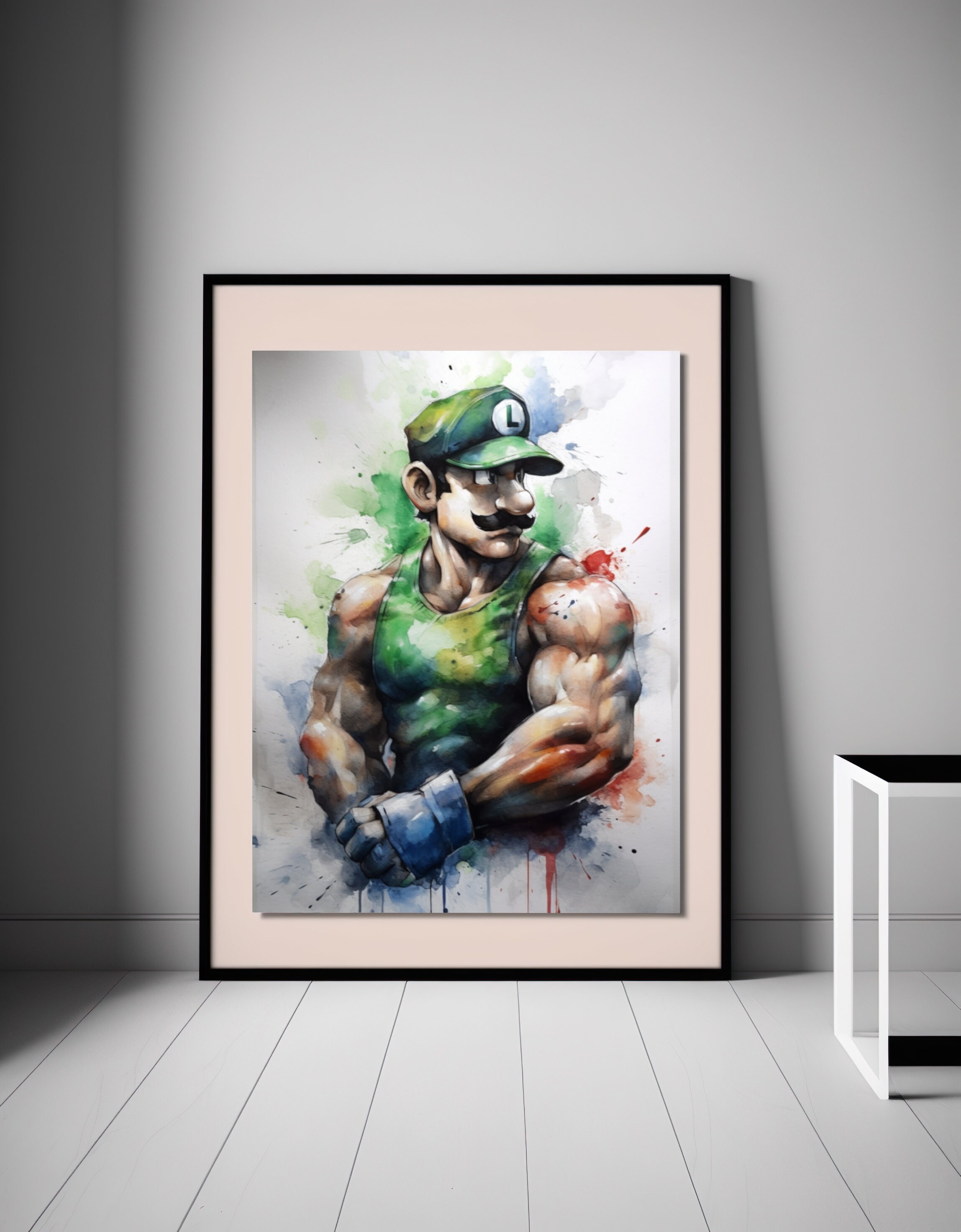 Muscle up Your Decor With Our Super Mario Bros Movie Luigi Digital ...