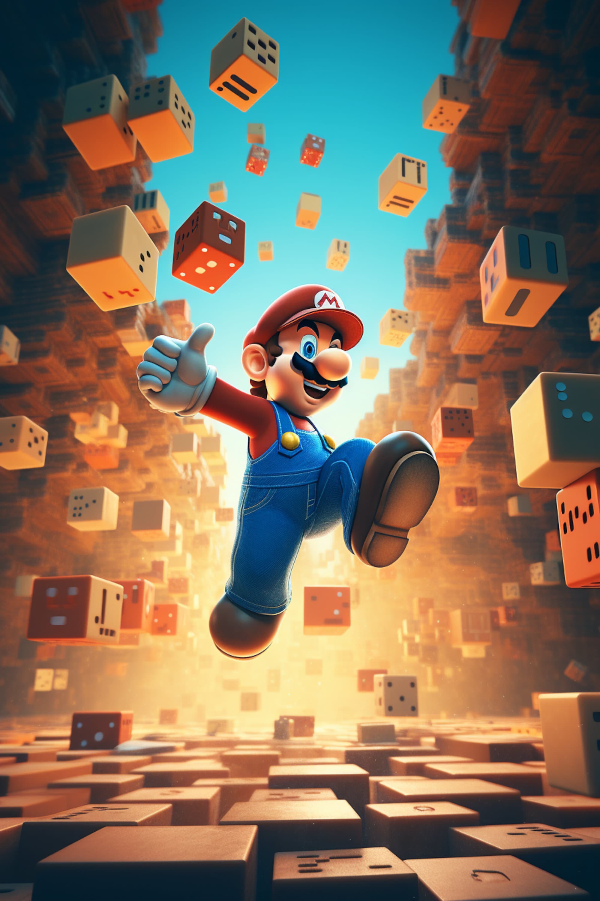 Jump Into Action With Our Super Mario Bros Movie Mario Digital Print - Etsy