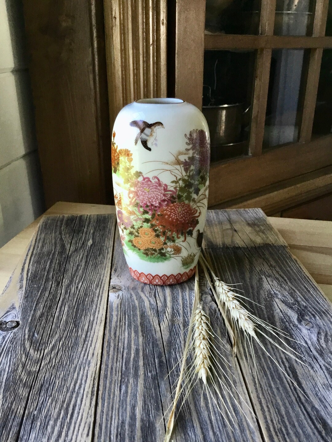 Shibata Porcelain Floral Vase - Etsy