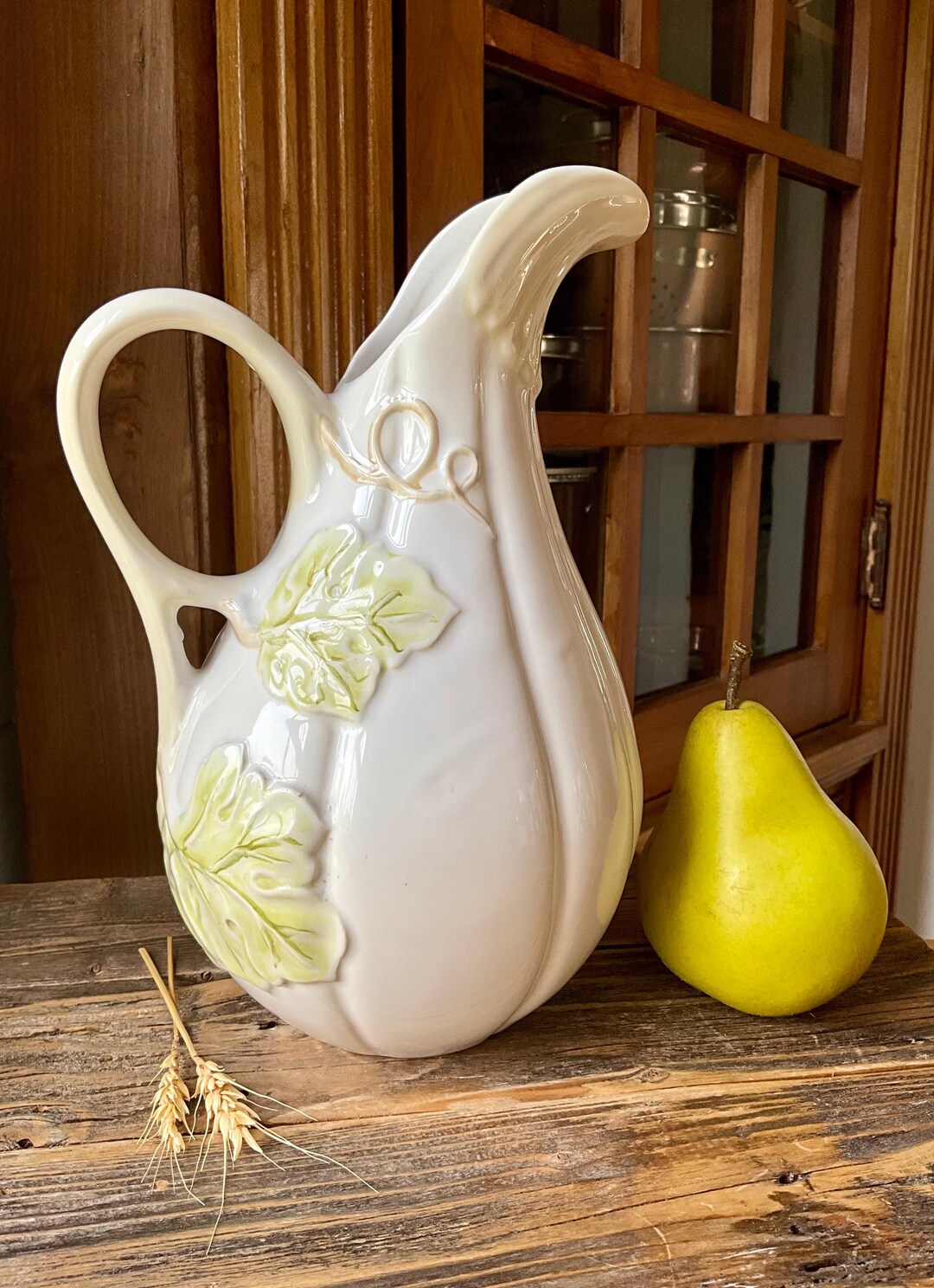 Vintage Lenox, Butlers Pantry harvest Design Ceramic Pitcher - Etsy