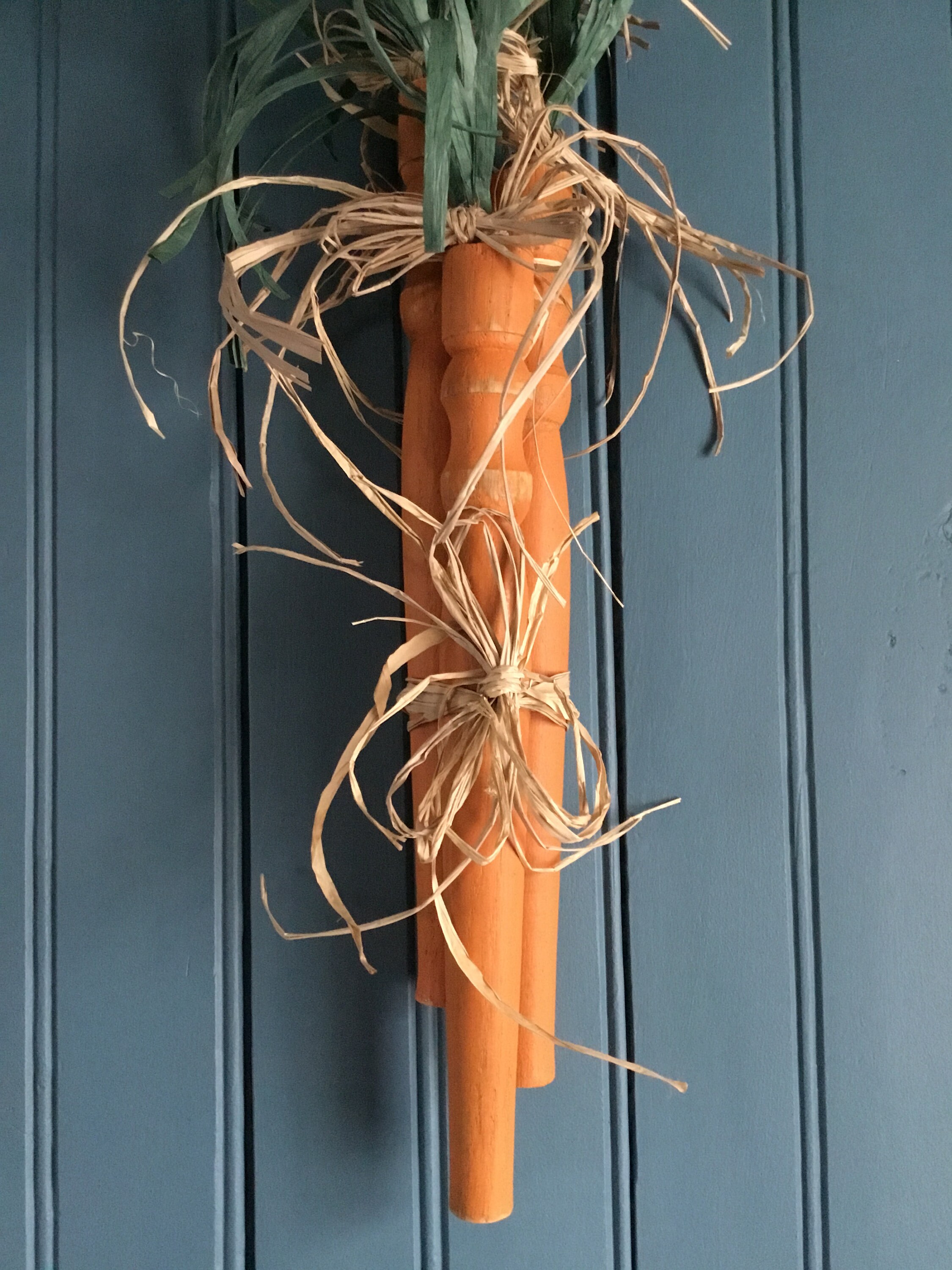 Spindle Carrot Spring Decor. Set of Three. Upscaled by Ussteve and ...