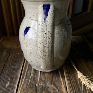 Maloney Pottery Mini Pitcher, Cobalt Blue Flower Design, Lightfoot ...