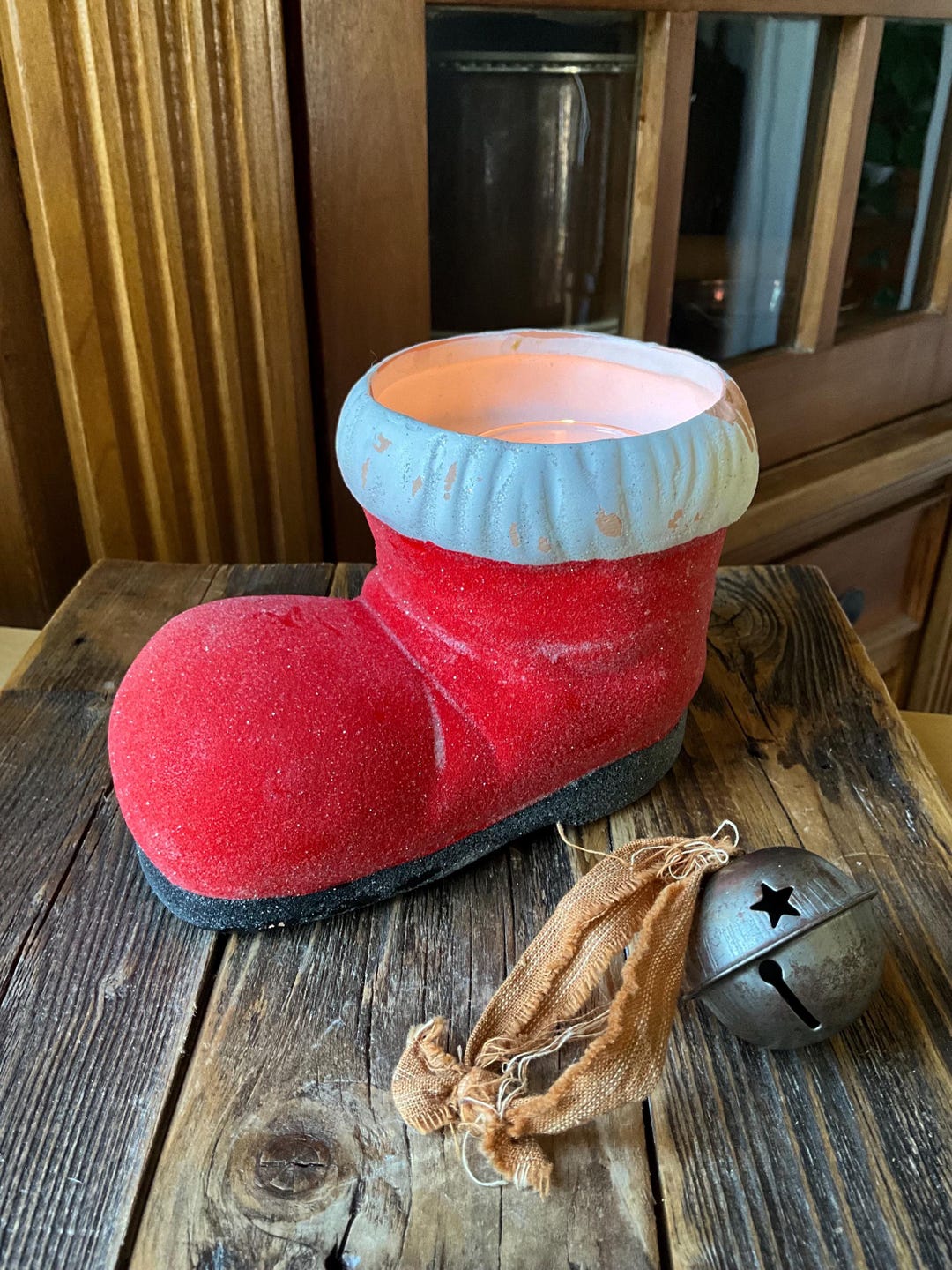 Santa Boot Planter - Etsy
