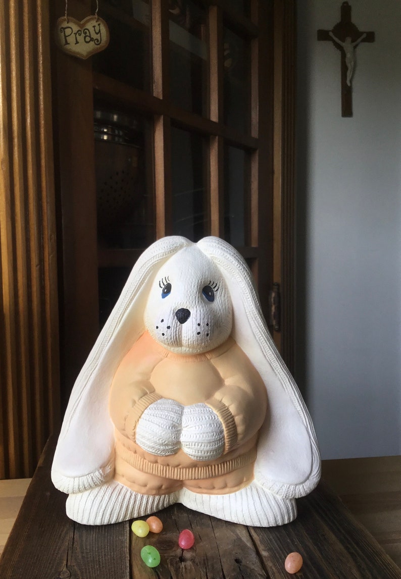 Vintage Ceramic, Handmade Easter Bunny Decor - Etsy