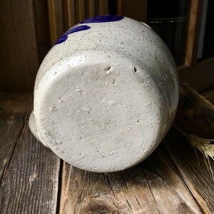 Maloney Pottery Mini Pitcher, Cobalt Blue Flower Design, Lightfoot ...