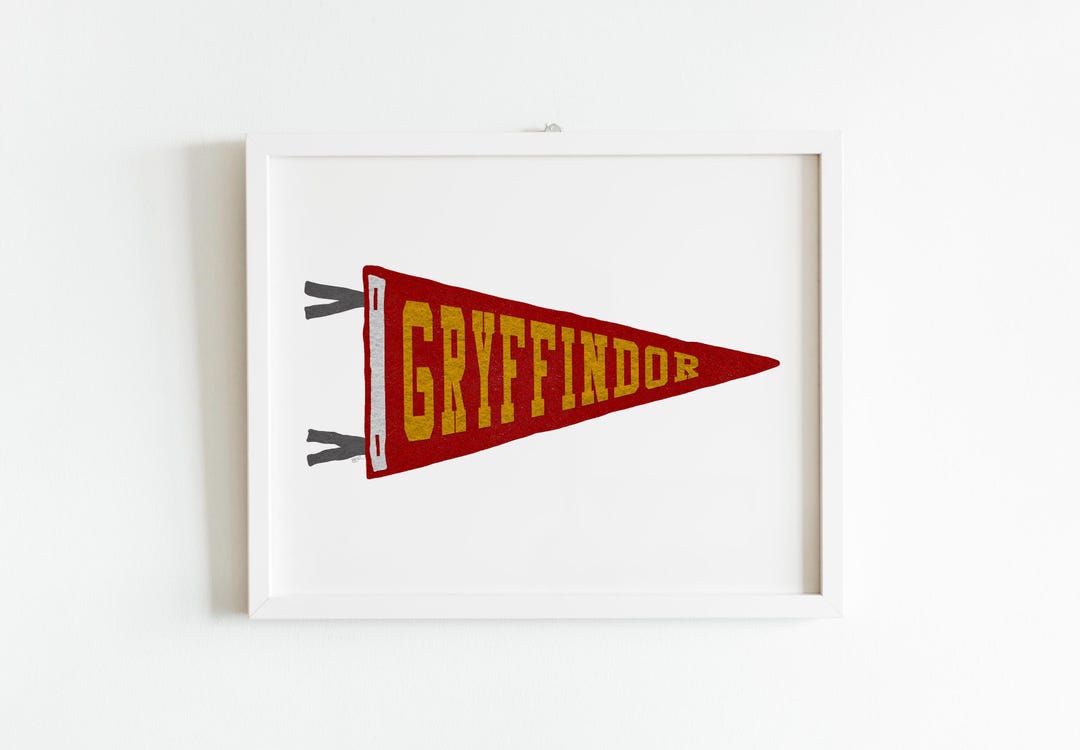 Collegiate Pennant Art Photo Print | GRYFF HGWTS | DIGITAL - Etsy