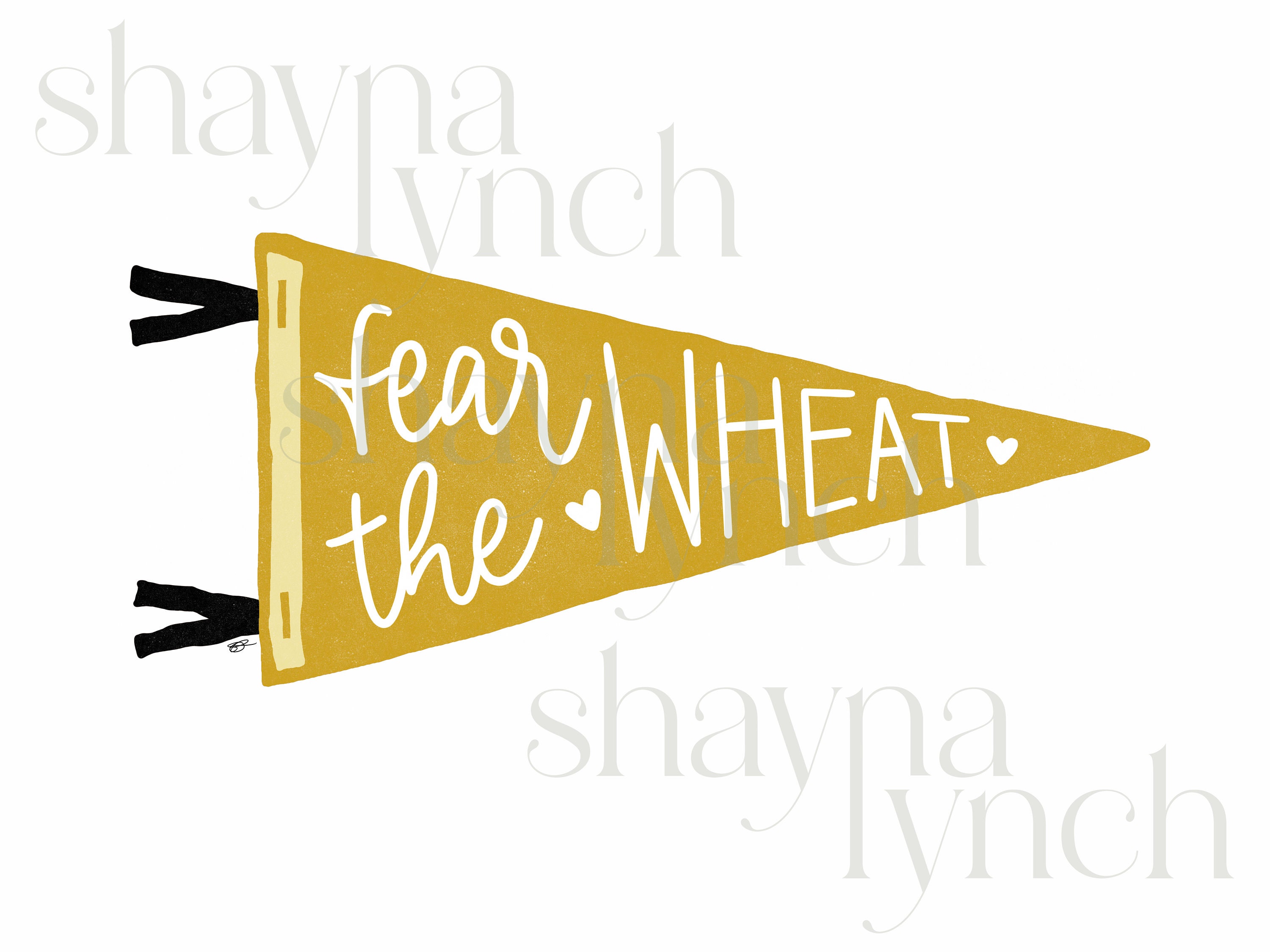 Fear the Wheat Pennant Art Photo Print | Wushock Wichita State ...