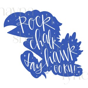 Rock Chalk Art Photo Print | Jayhawk KU | DIGITAL - Etsy