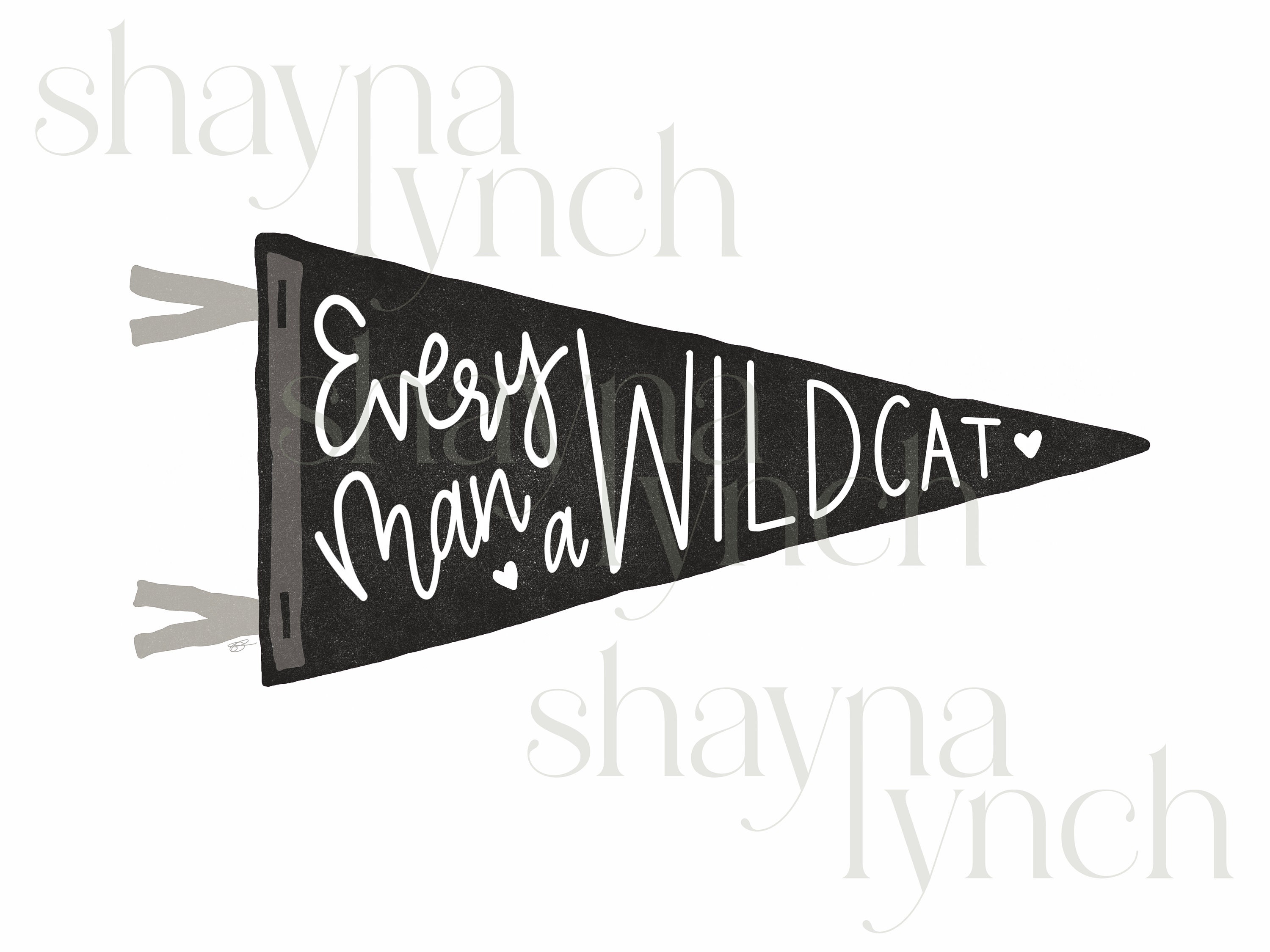 Wildcat Pennant Art Photo Print | Kansas | DIGITAL - Etsy