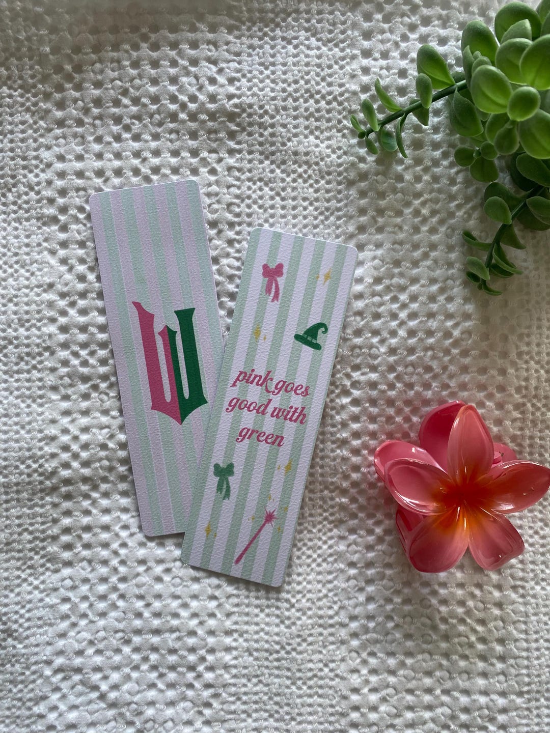 Wicked Inspired Bookmark | Glinda | Elphaba | Wicked the Musical ...
