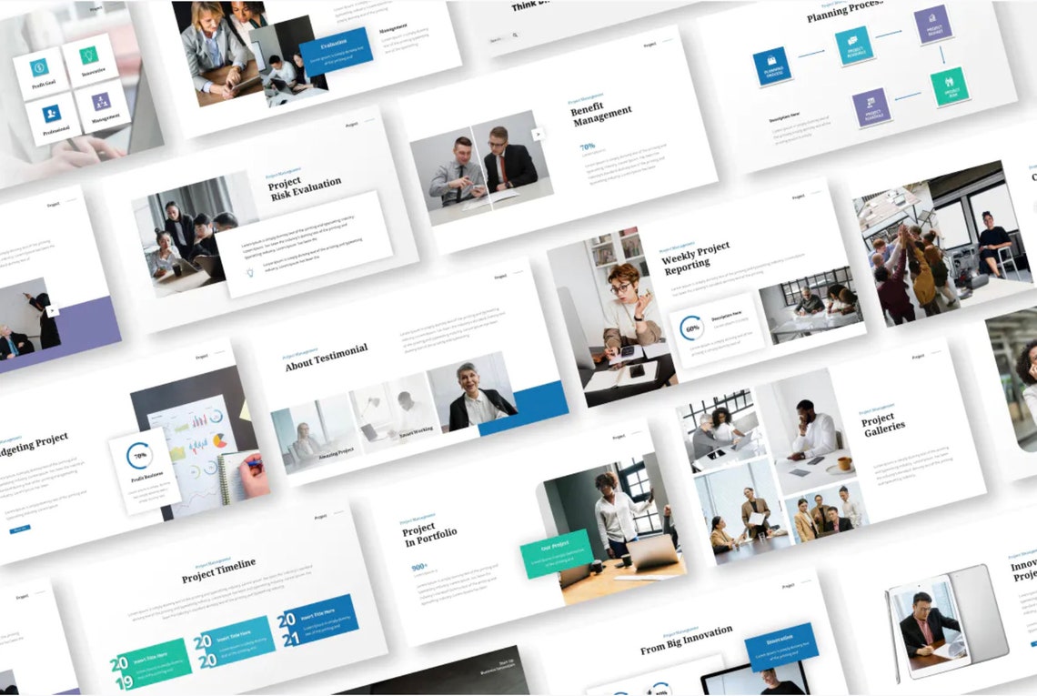 Digital Project Management Template Editable Powerpoint Deck - Etsy