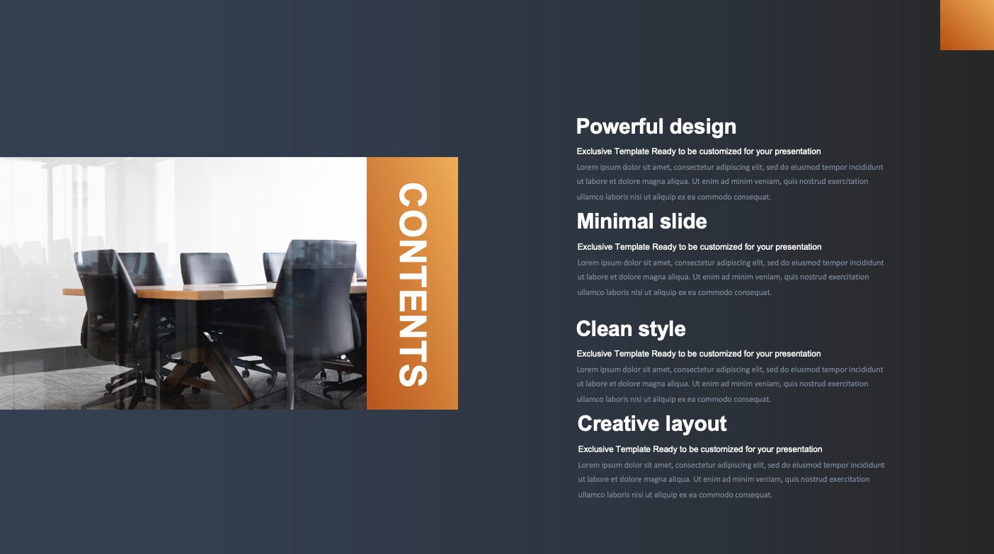 Minimal Modern Presentation Template, Powerpoint Deck, Multipurpose ...