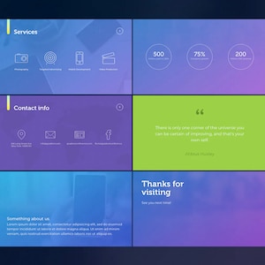 Gradient Powerpoint Template - Simple Editable Pitch Deck - Creative ...