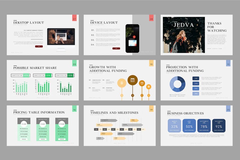Pitch Deck Keynote Presentation - Slide Deck Template - Course Creator ...