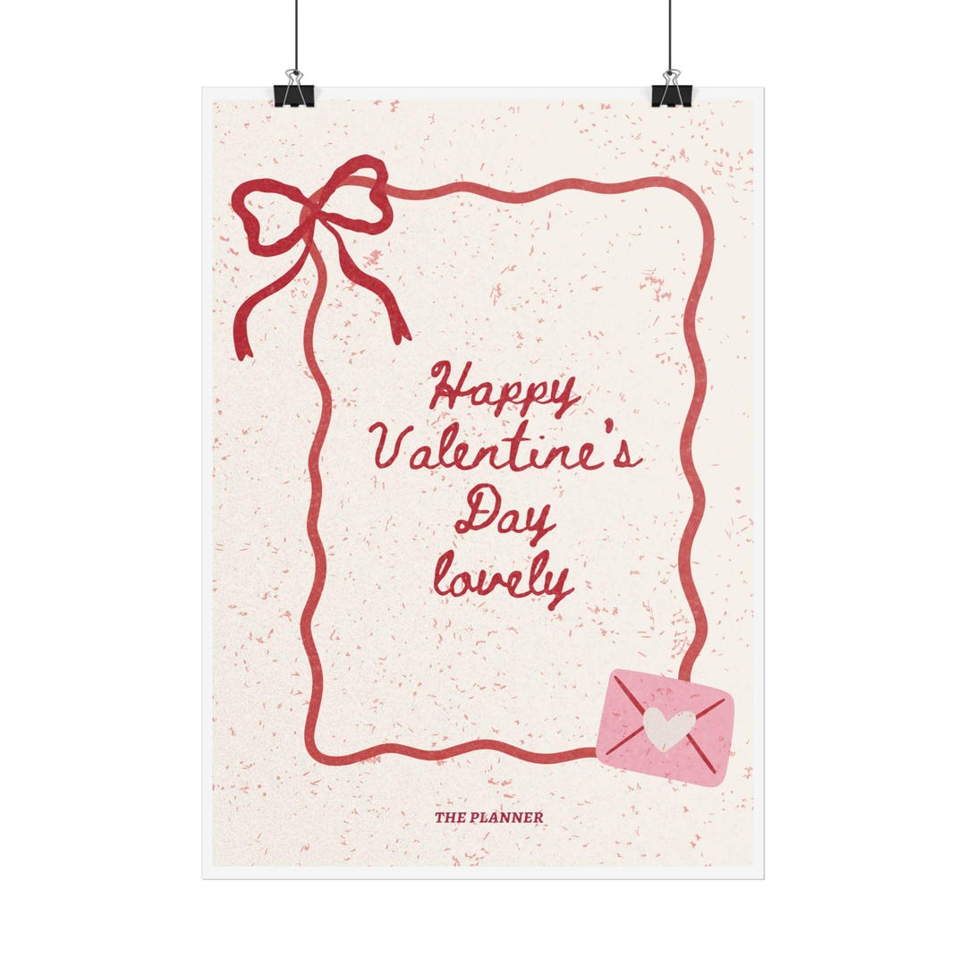 Vintage Valentine's Day Poster | Love Letter Archival Print - Etsy