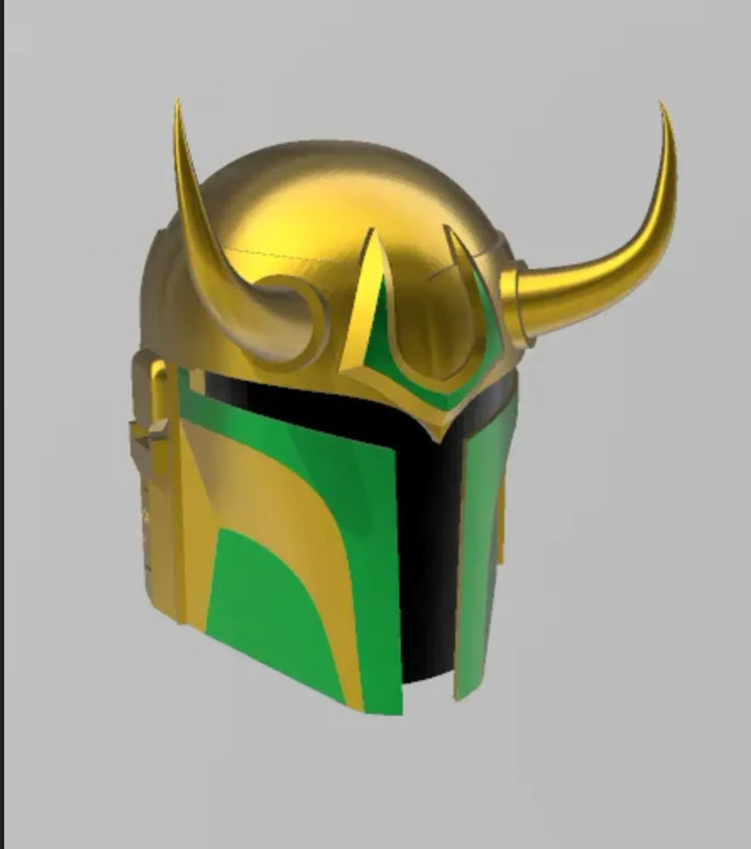 Loki Mandalorian Helmet STL - Etsy