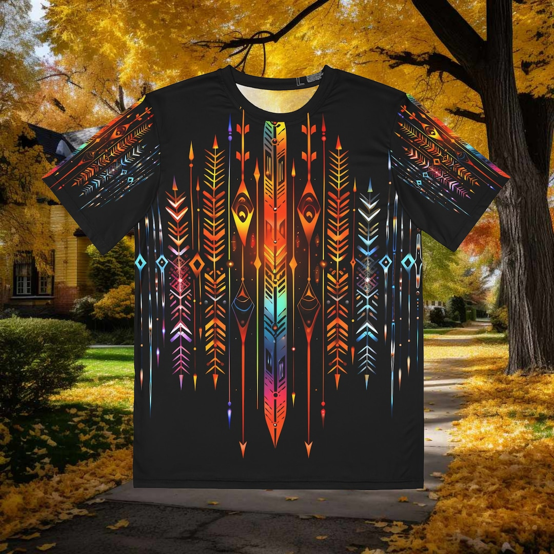 Rainbow Psychedelic Shirt for Men - Perfect for Fall - Etsy