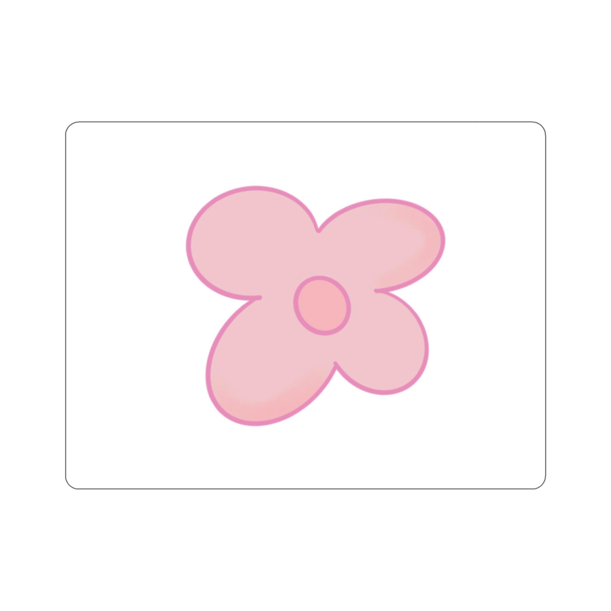 Pink Retro Flower Sticker - Etsy