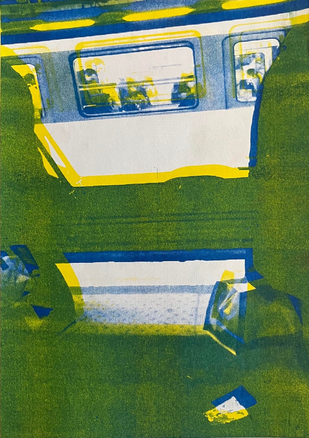 Risography Poster Paris Metro - Etsy