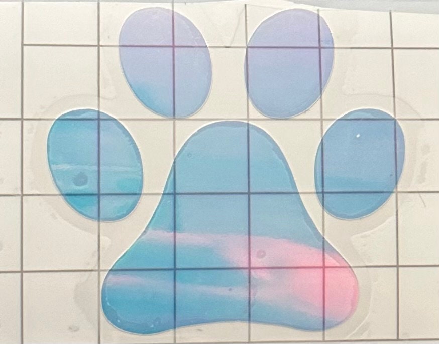 Paw Print Sticker - Etsy