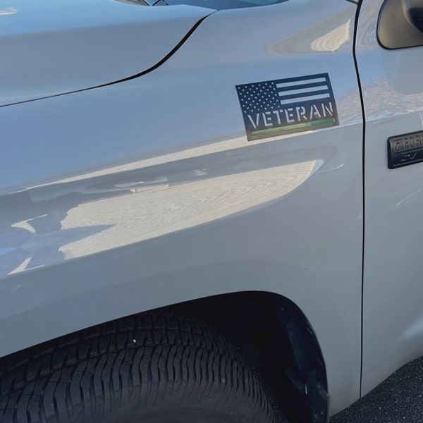 Female Veteran Car Decal - Etsy