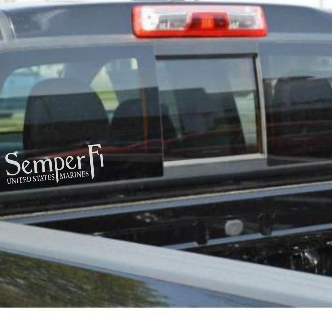 USMC Semper FI Vinyl Decal Marine Corps Window Decal Official Hobbyist ...