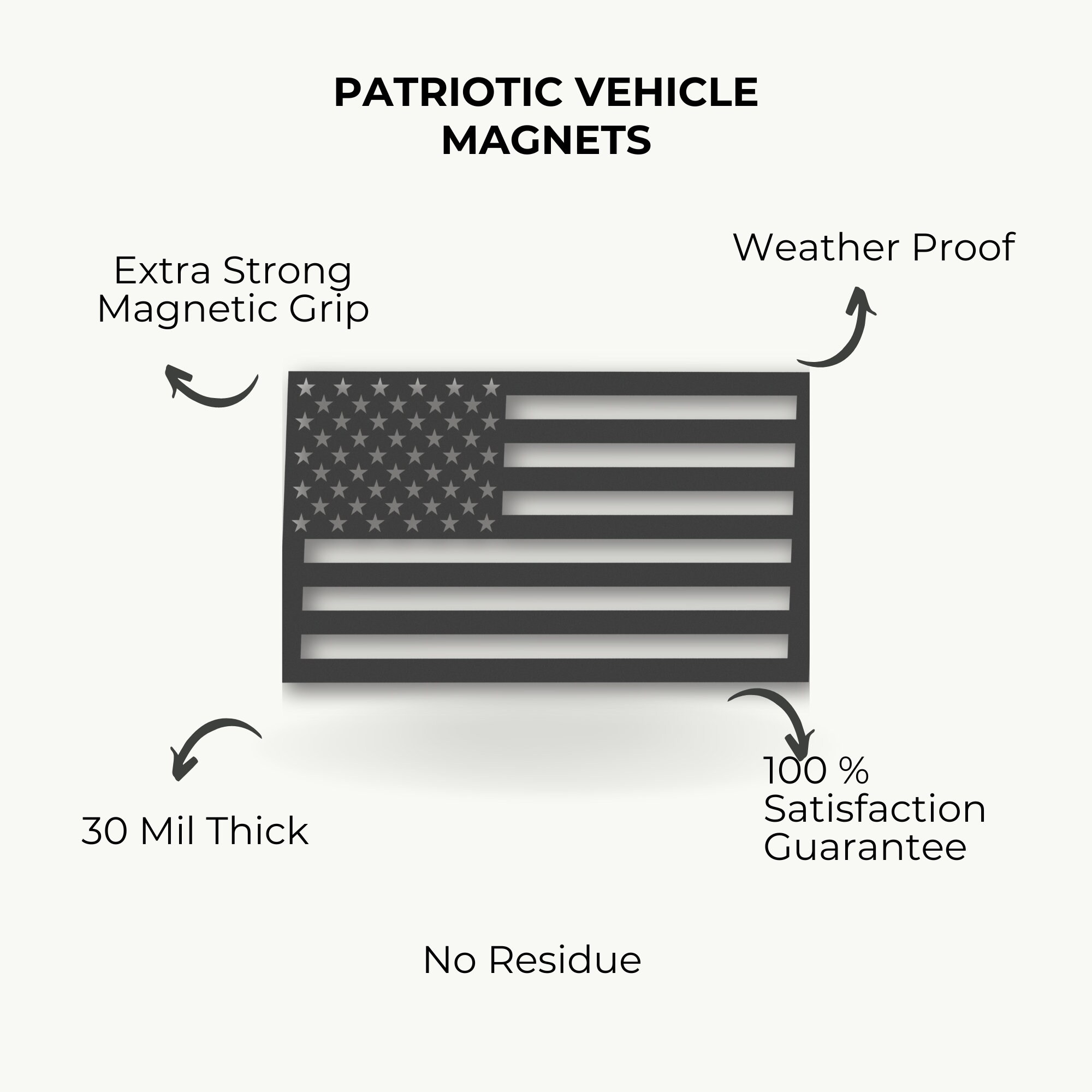 American Flag Car Magnet USA Flag Car Magnet - Etsy