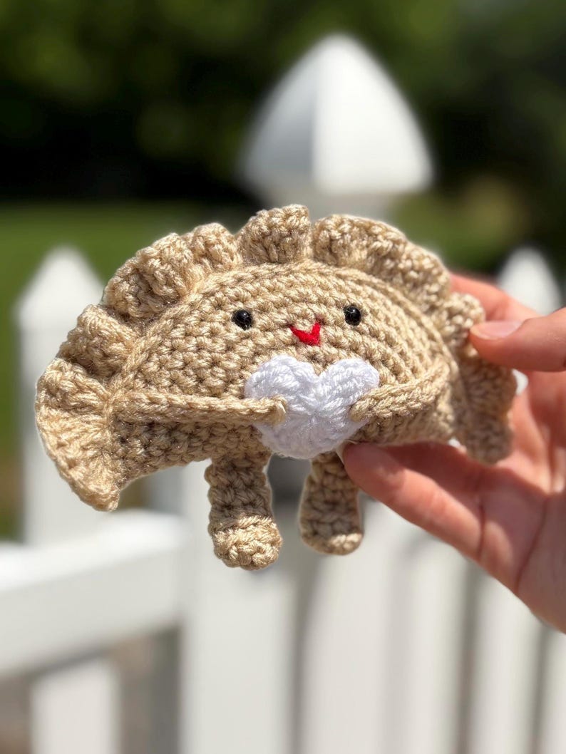 Handmade Crochet Pierogi Plushie, Amigurumi Dumpling, Easter Gift - Etsy