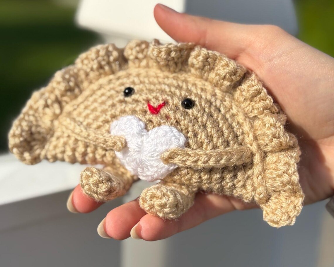 Handmade Crochet Pierogi Plushie, Amigurumi Dumpling, Easter Gift - Etsy