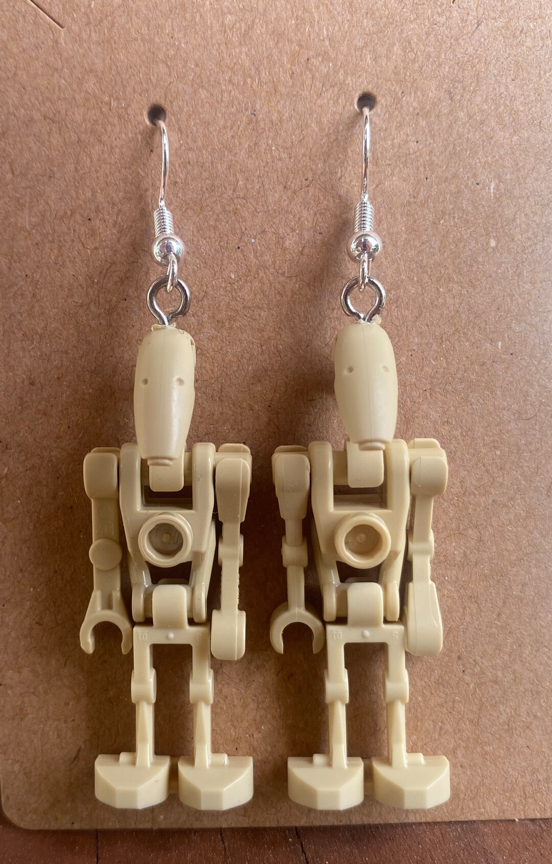 LEGO Battle Droid Clanker Star Wars Earrings, Handmade With Lego® - Etsy