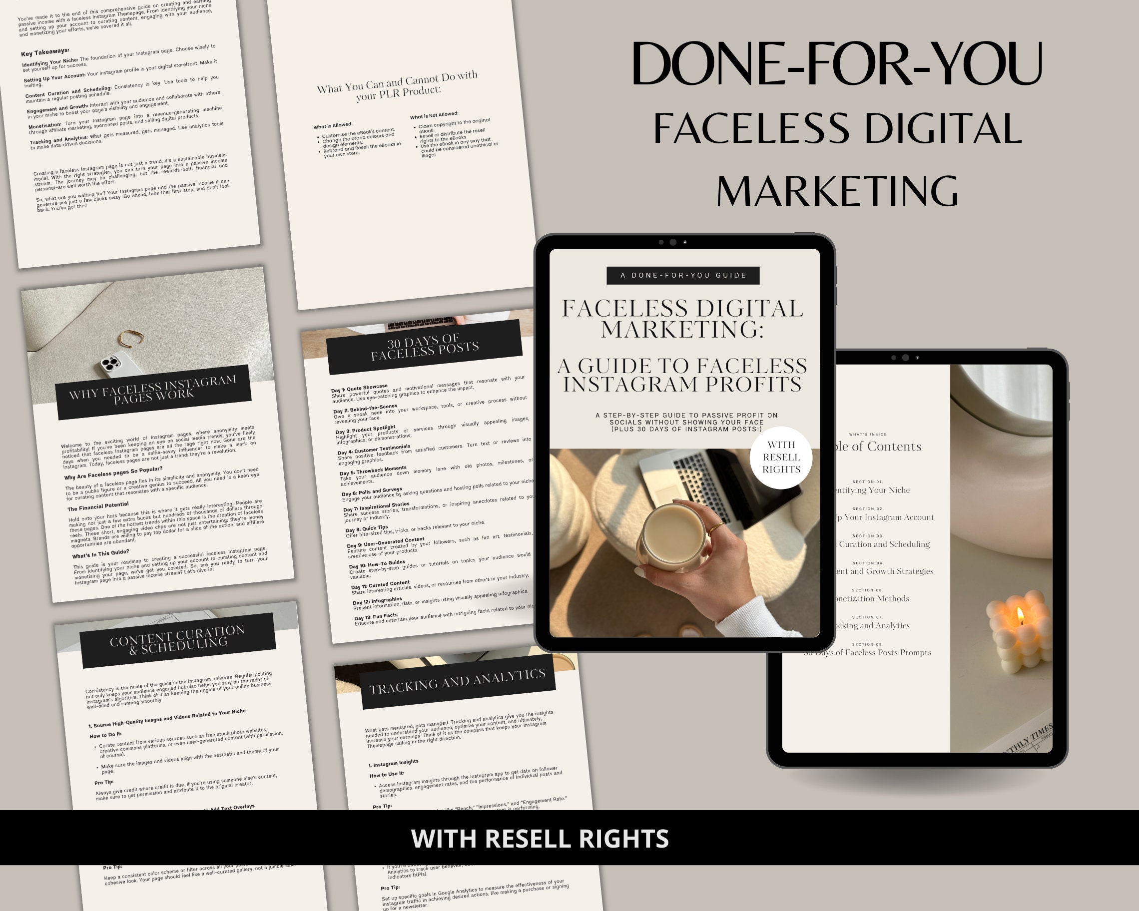 Faceless Digital Marketing Guide | Lead Magnet for Faceless Marketing ...