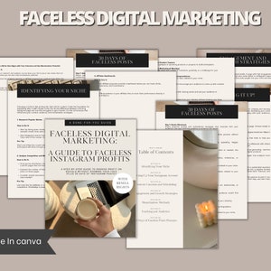Faceless Digital Marketing Guide | Lead Magnet for Faceless Marketing ...