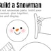 Build a Snowman, Printable Kindergarten, Snowman Building, Digital ...