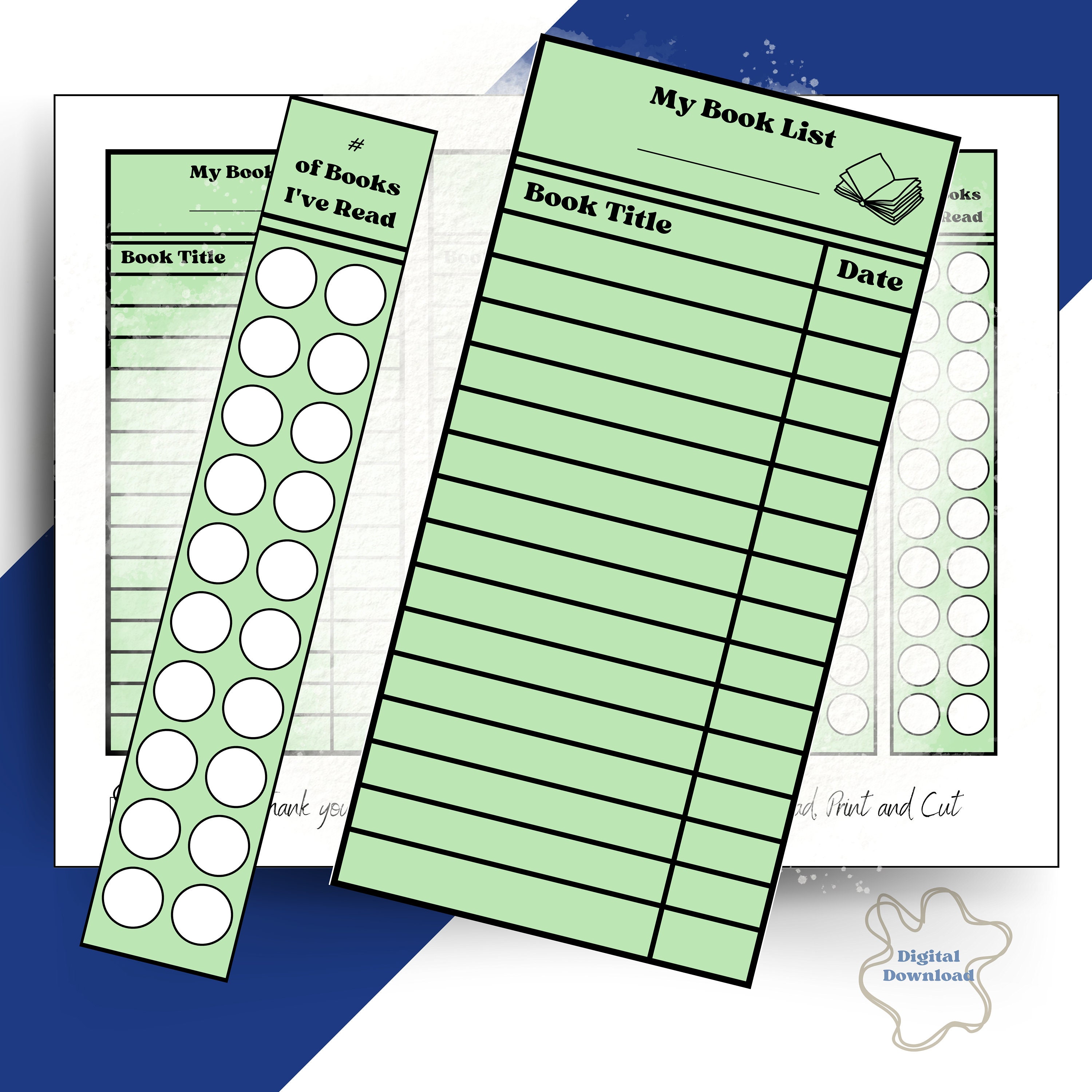 Reading Tracker, Printable Bookmark, Student Book Tracker, Reading Log ...