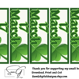 Printable Bookmarks for St. Patrick's Day, Irish Blessing, Bookclub ...