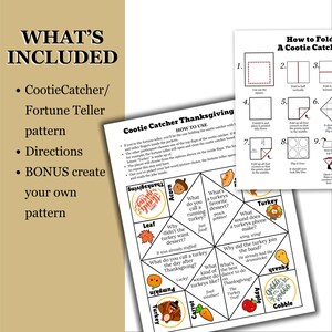 Cootie Catcher, Thanksgiving Jokes, Paper Fortune Teller, Printable ...