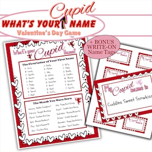What's Your Cupid Name, Valentine's Day Name Generator, Cupid Name Game ...